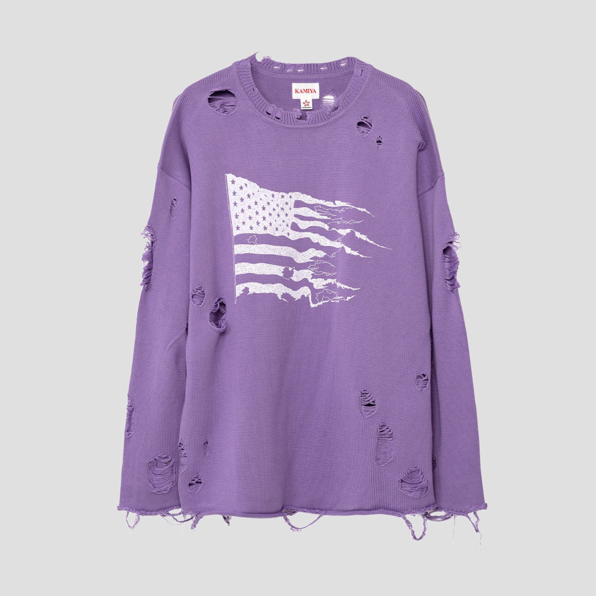KAMIYA - DISTRESSED OVERSIZED SWEATER