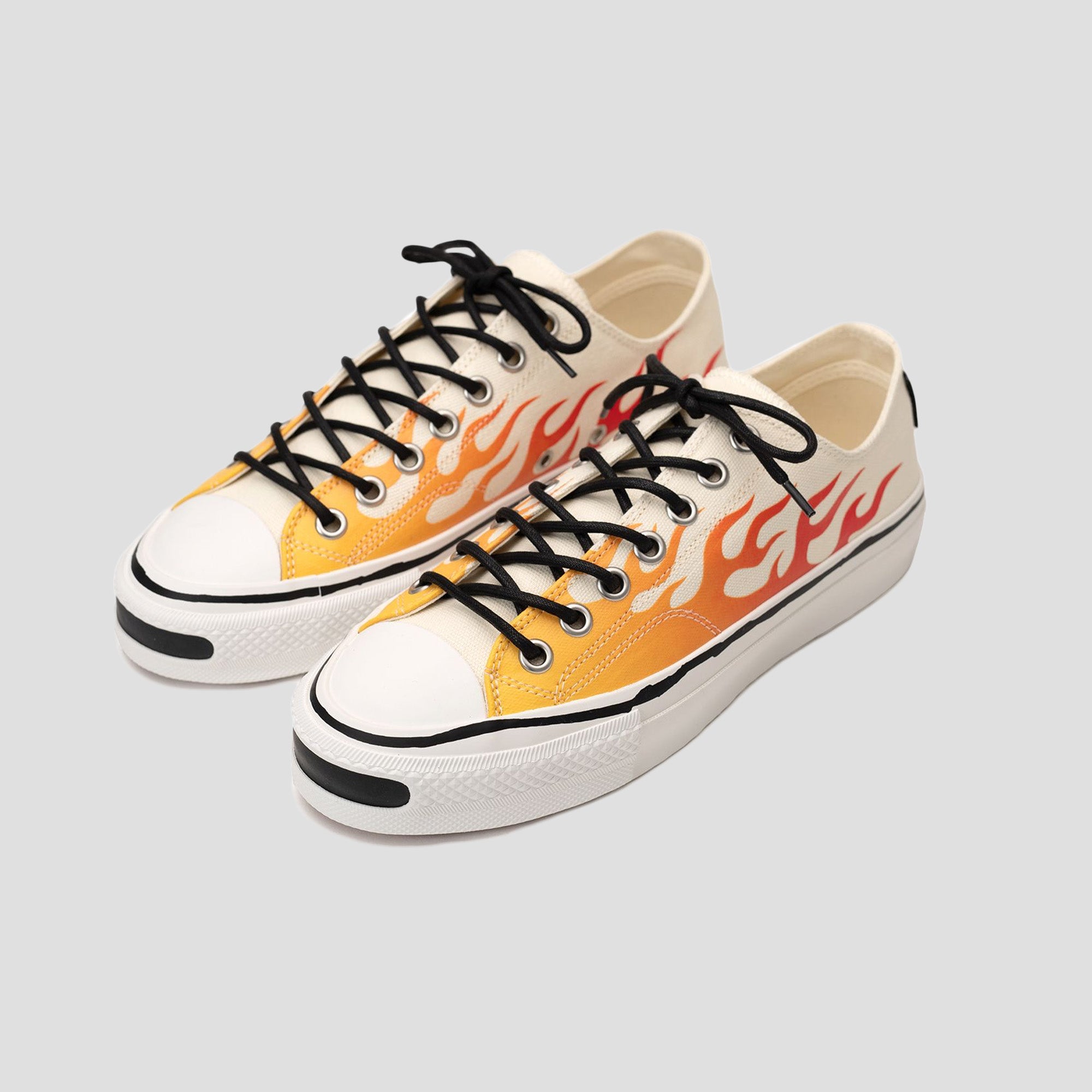 KAMIYA - JOEY FIRE PATTERN VULCANIZED SNEAKERS